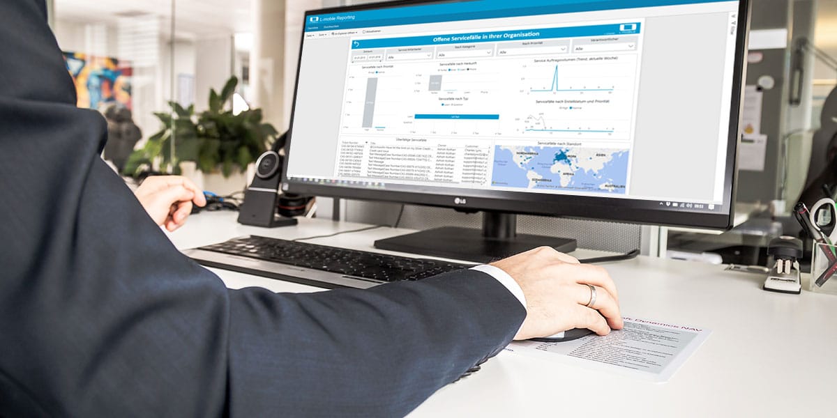 Des KPI Field Service précis avec L-mobile reporting et L-mobile service